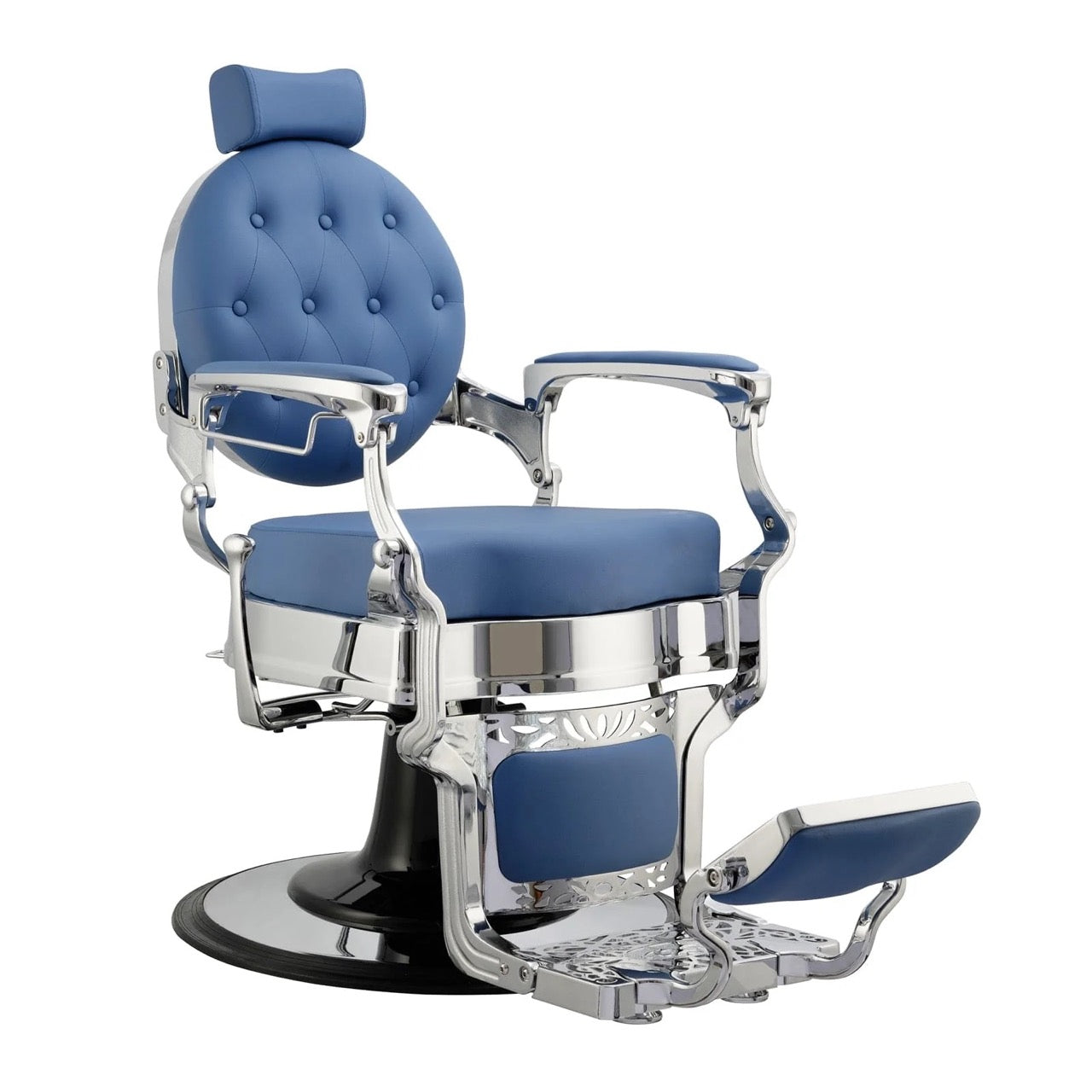 Barber Chair Truman - Blue/Silver – Fort Worth Barber Supply