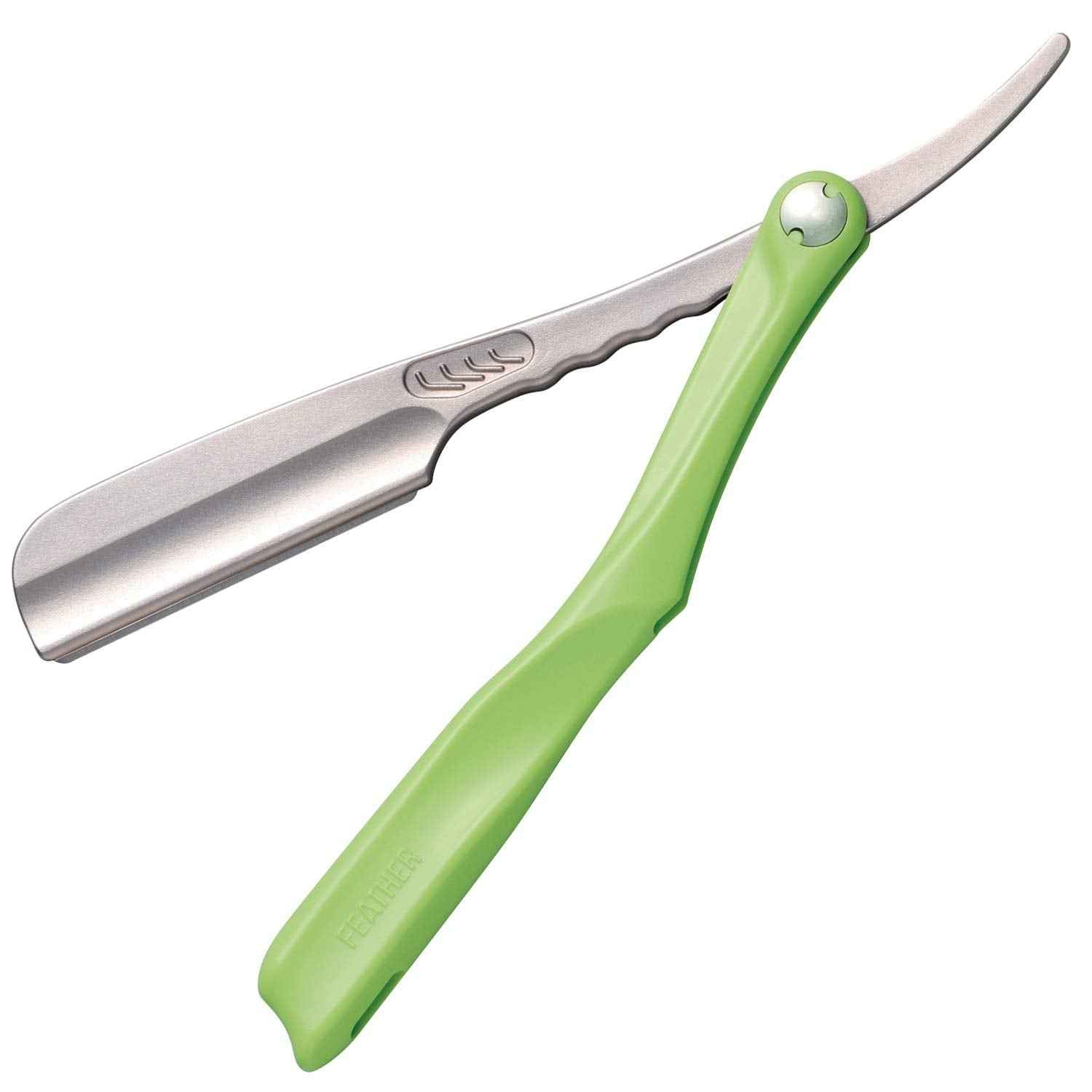 Feather Artist Club SS Folding Razor - Lime – Fort Worth Barber Supply